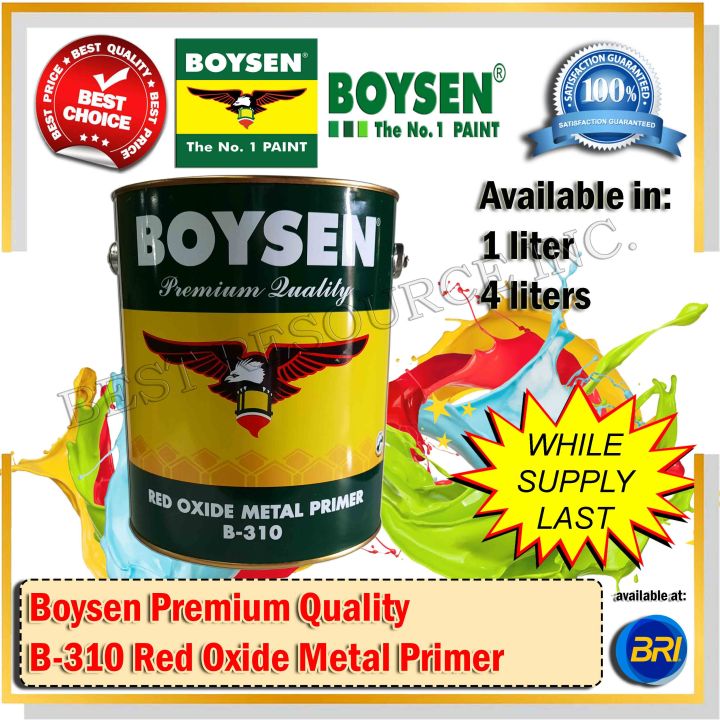 BOYSEN Premium Quality BS 310 Red Oxide Metal Primer 1liter | 4liters | Lazada PH