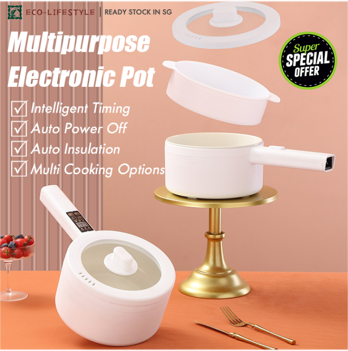 【SG STOCK】Mini Cooker Electric Multi Function Skillet Ceramic Frying ...