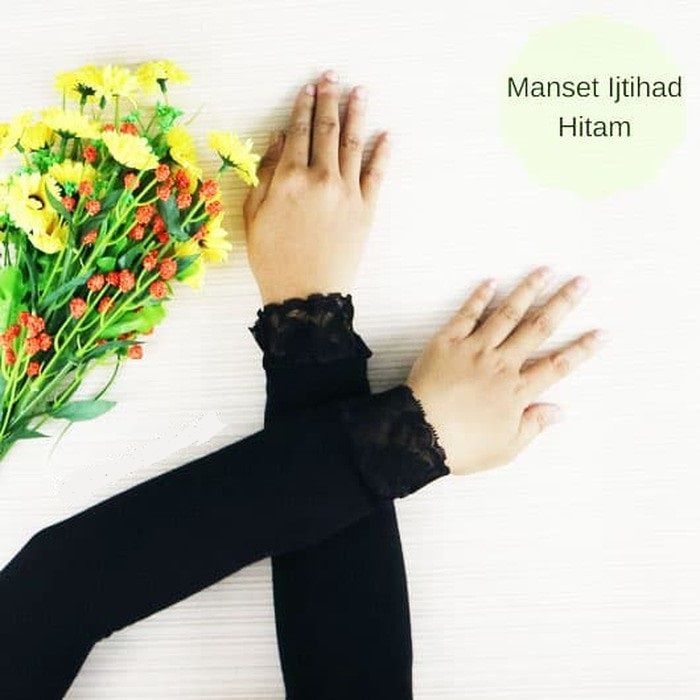 Manset Tangan Renda / Handshock Dengan Hiasan Renda Di Pergelangan ...