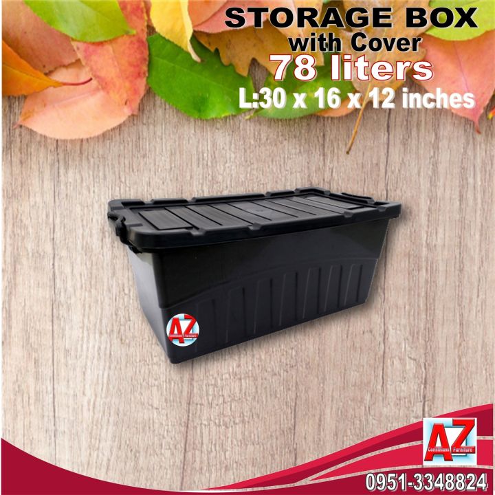 Storage box, rectangular deco box 78 liters, multi purpose storage ...