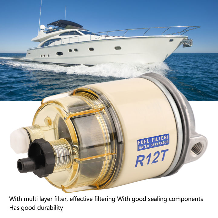 Fuel Filter Water Separator R12T Corrosion Resistant Fuel Water ...