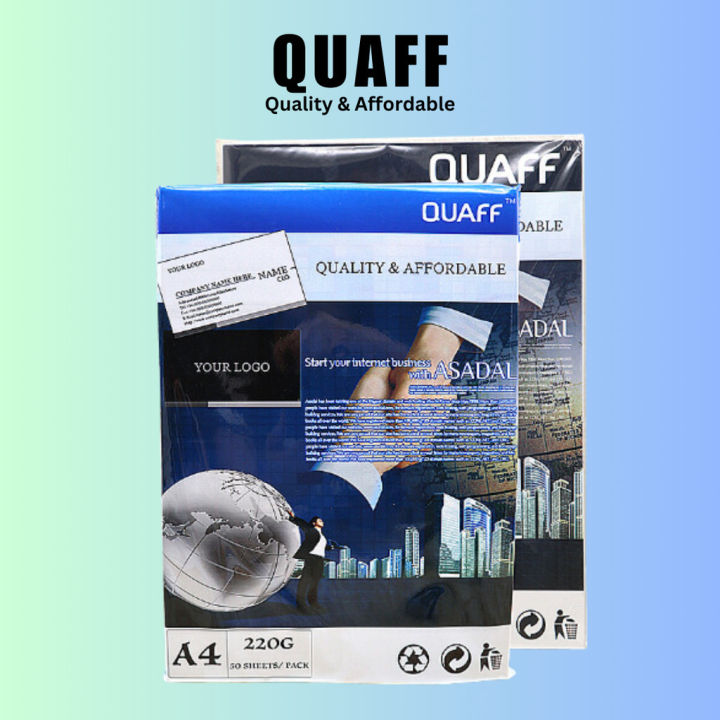 QUAFF A4 Calling Card Paper Matte 220GSM / 250GSM (50sheets per pack) | Lazada PH