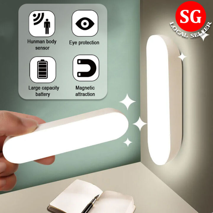 🇸🇬【SG stock】Induction Night Light induction lamp Motion Sensor Cabinet ...