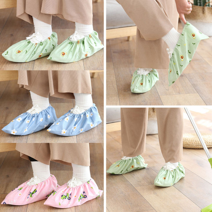 Washable Shoes Covers Household Foot Cover Non-slip Non-disposable ...