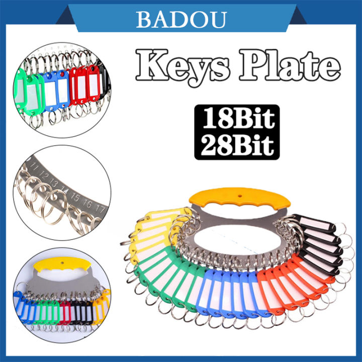 18/28-Bit Stainless Steel Keys Plate Key Management Key Disk Key Ring ...