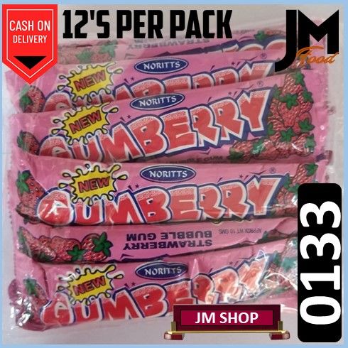 JM FG-0133 | JM Foods | JM Noritts New Gumberry Strawberry Bubble Gum ...