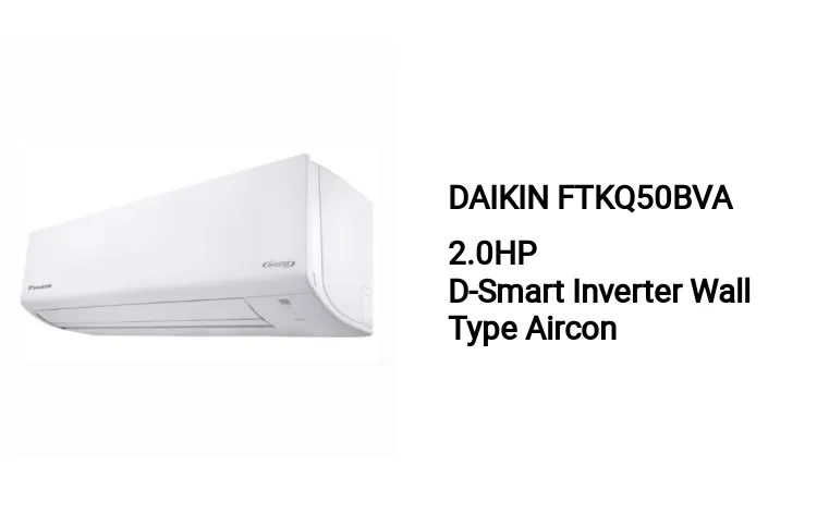 DAIKIN FTKQ50BVA 2.0HP D-Smart Inverter Wall Type Aircon | Lazada PH