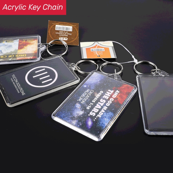 🔥Wishwa👍 Transparent Acrylic Keychain Photo Frame Keychain DIY Photo ...