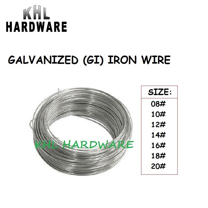 [KHL] 1KG Galvanised (GI) Iron Wire / Steel Tie Fence / Dawai Jaring ...