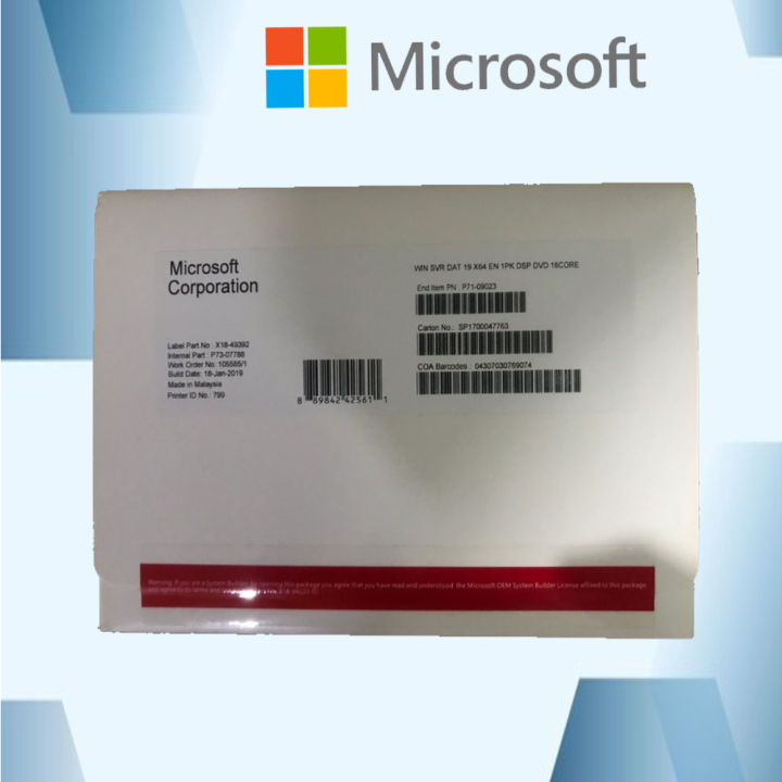 Windows Server 2022 Standard Full Pack ( Made in Malaysia ) Windows ...