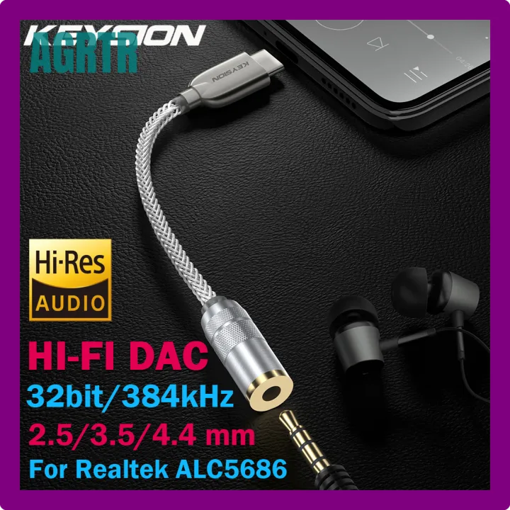 AGRTR Keysion Dac Headphones Lossless Music decoder USB Type-C to 3.5mm ...