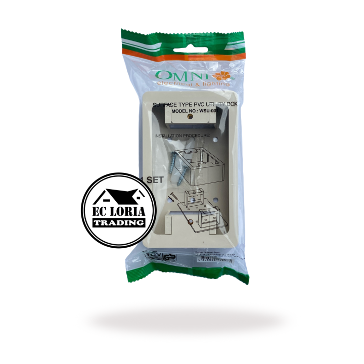 Omni PVC Amco Box / Surface Utility Box / Wall Mounted Box | Lazada PH