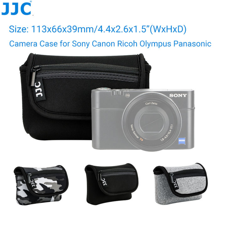 JJC Neoprene Camera Bag Pouch Compact Protector Case for Sony ZV-1 ...