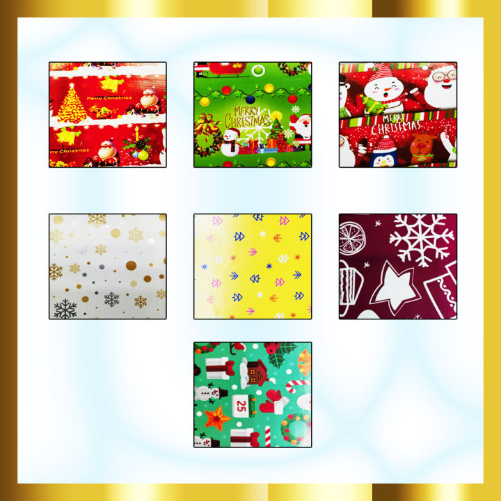 Christmas gift wrapper random design 90 & 70gsm 64 - 48cm | Lazada PH