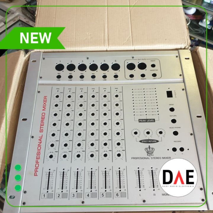 Box Mixer 6 Channel Stereo bahan alumunium tebal bukan Box panel mixer ...