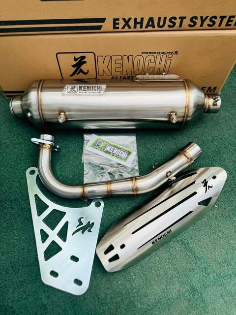 KENOCHI PIPE K2 V1 V2 BLACK STAINLESS CLICK MIO NMAX AEROX BEAT M3 GEAR ...