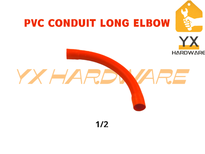 PVC Conduit Elbow Long Orange Electrical Conduit Elbows 1/2" 3/4" Per ...