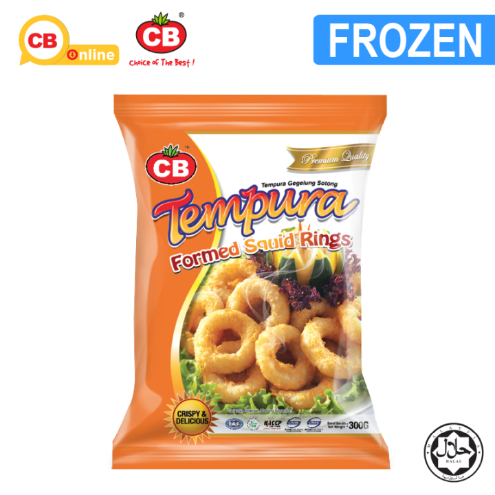 CB TEMPURA FORMED SQUID RINGS +-14PCS (300G) / GEGELUNG SOTONG GORENG ...