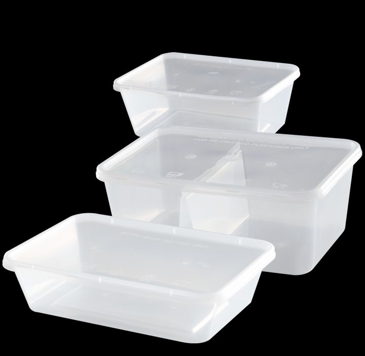 Microwave Rectangular Food Container , with compartment - Dapao ...