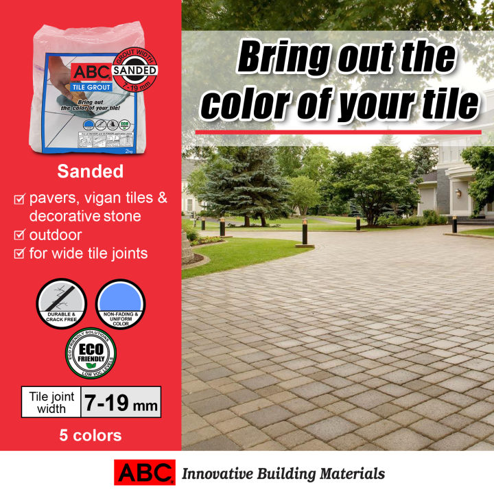 ABC Sanded Tile Grout 5kg | Lazada PH