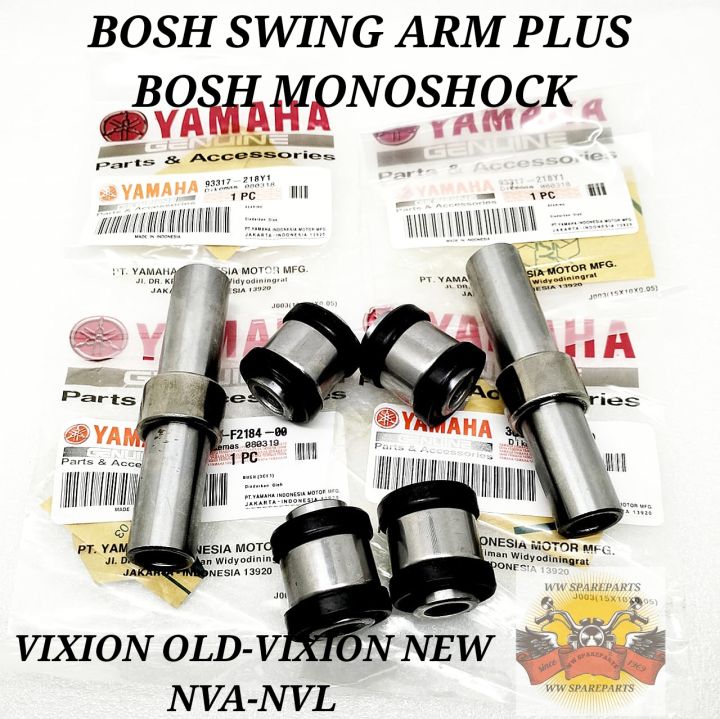 PAKET BOSH MONO + ARM YAMAHA VIXION OLD NEW NVA NVL BOS BUSH SASIS FORK ...