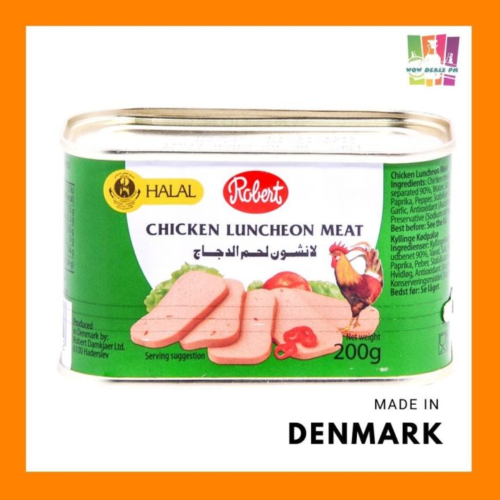 Robert Chicken Luncheon Meat (HALAL CERTIFIED) - 200g | Lazada PH