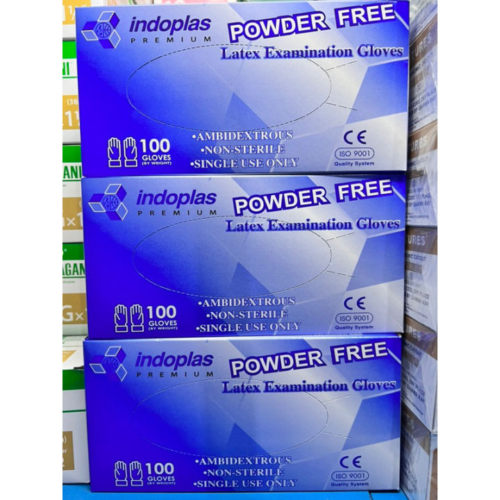 Indoplas Latex Examination Gloves 100 pcs | Lazada PH