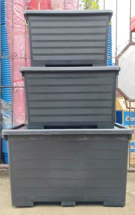 168 LITERS RUBBERIZED STORAGE BOX AND COLORED | Lazada PH