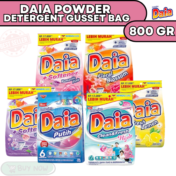 Daia Powder Detergent Bubuk Gusset Bag 800gr | Lazada Indonesia
