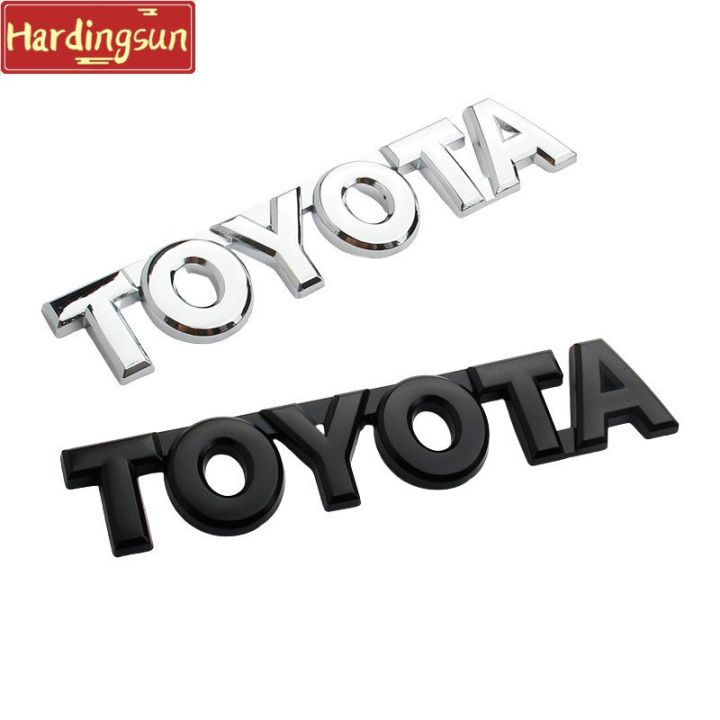 Hardingsun Metal TOYOTA Logo Letter Car Auto Side Fender Rear Trunk ...