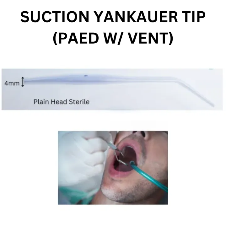 YANKAUER SUCTION TIP PAED W/VENT I STERILE I SINGLE USE | Lazada