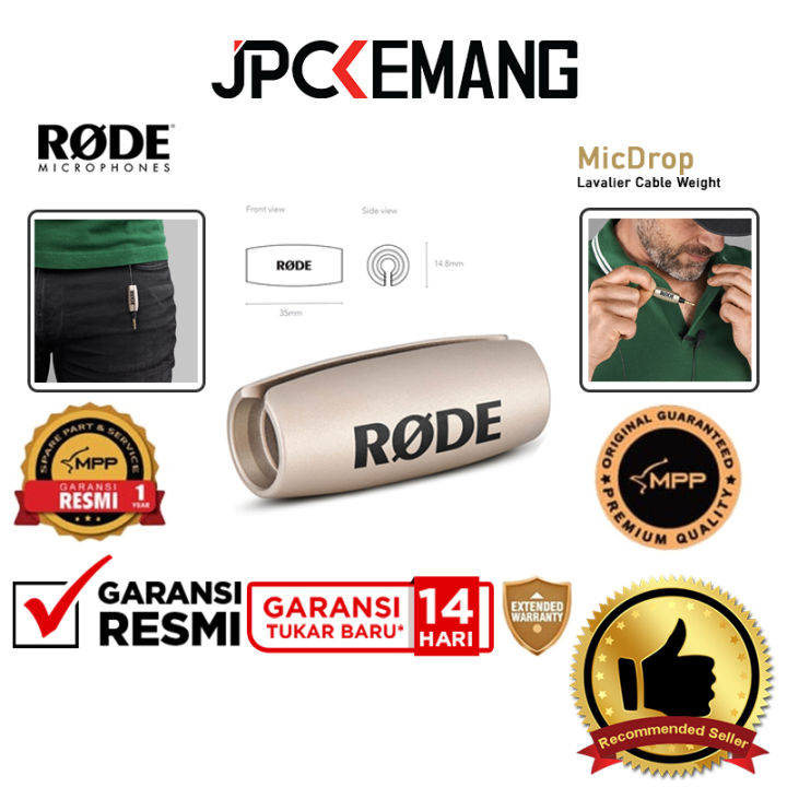 Rode MicDrop Lavalier Cable Weight Rode Mic Drop JPC KEMANG ORIGINAL | Lazada Indonesia
