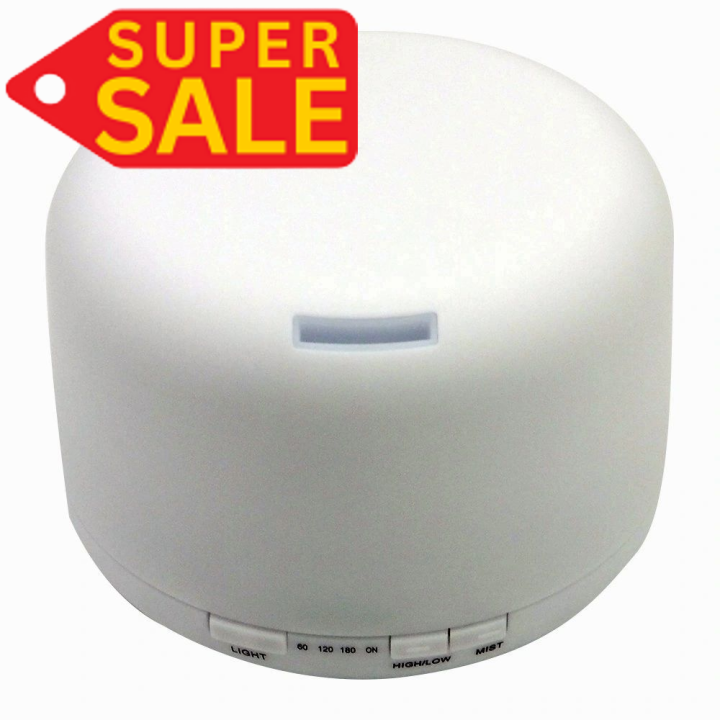 Japanese Modern Design Humidifier & Diffuser with LED Lights – White ...