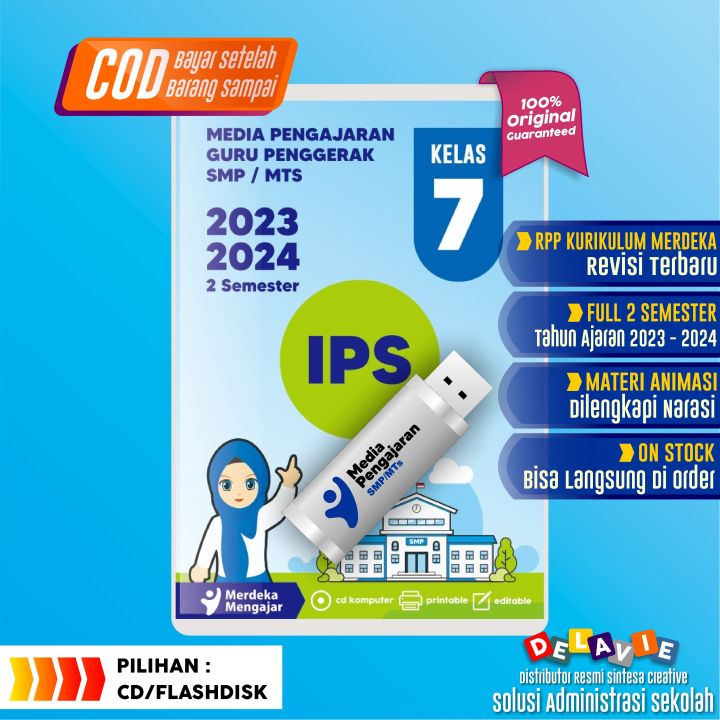 CD/FLASHDISK RPP PERANGKAT PEMBELAJARAN SMP/MTs MAPEL IPS KELAS 7 MODUL AJAR KURIKULUM MERDEKA ...