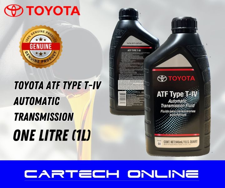 TOYOTA ATF TYPE T-IV 1 LITER AUTOMATIC TRANSMISSION FLUID 1 LITER ...