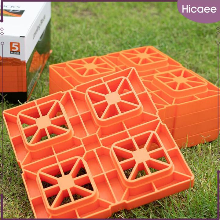 Hicaee 5Pcs Heavy Duty Leveling Blocks Strong Interlocking for | Lazada PH