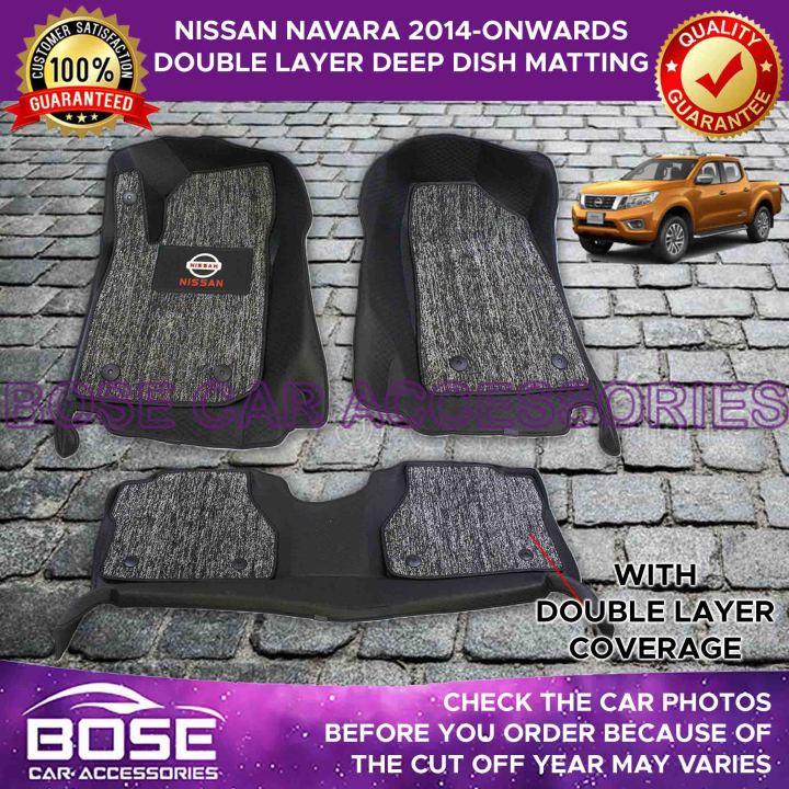 7D Deep Dish Matting Nissan Navara 2015 2016 2017 2018 2019 2020 2021 ...