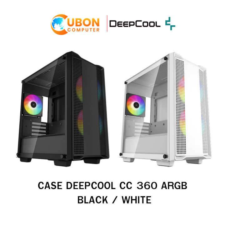 CASE เคส DEEPCOOL CC360 BLACK / WHITE (Mini-ITX / Micro-ATX) ประกัน ...