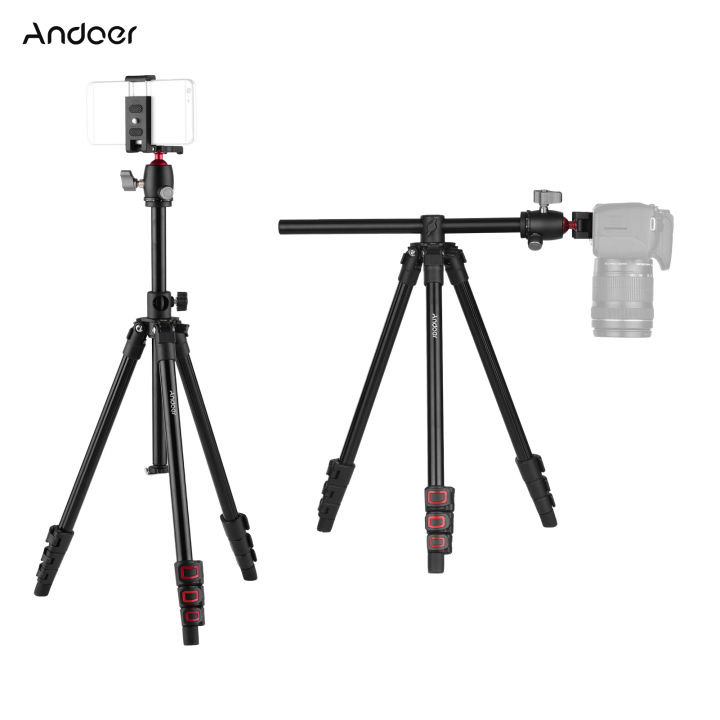 Andoer Q160H Portable Camera Tripod Horizontal Mount Professional ...