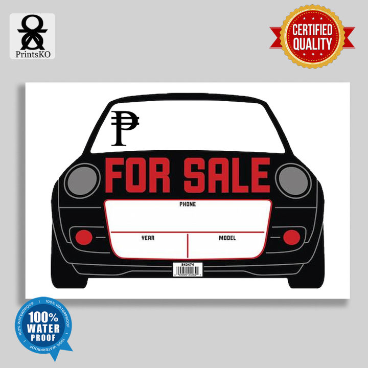 High Quality Tarpaulin / Tarp with Signage - Car For Sale Design ...
