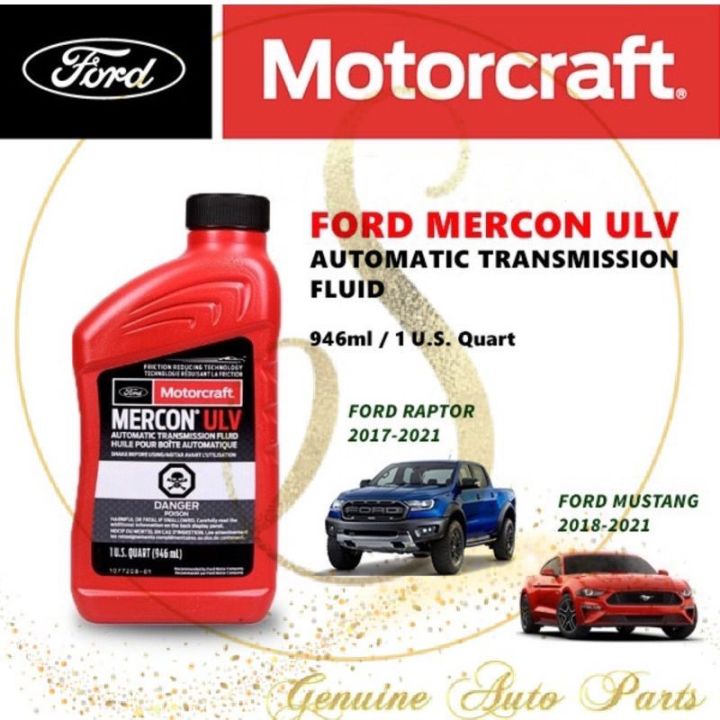 (100% ORIGINAL) Ford Ranger T8 T10 Mustang10 SPEED Motorcraft Mercon ...