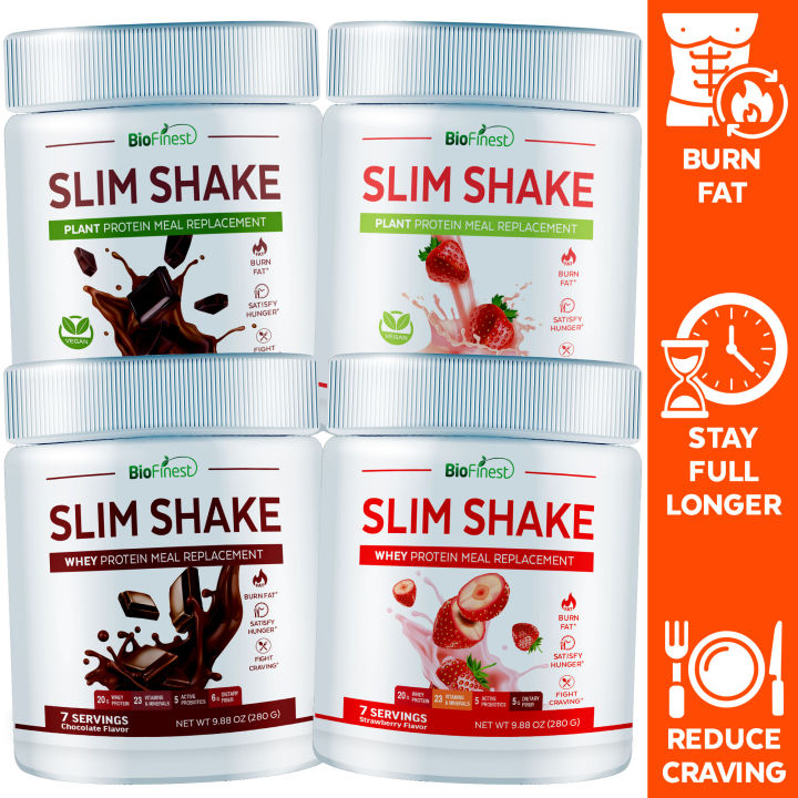 Biofinest Slim Shake Whey /Plant Protein Meal Replacement Powder - 23 ...