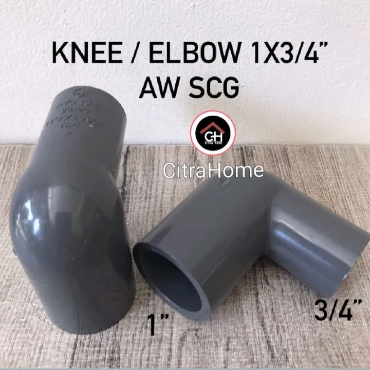 Reducing Knee/Verlop Knee PVC 1 x 3/4” AW SCG | Lazada Indonesia