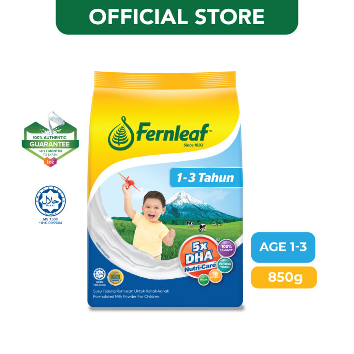 Fernleaf 1 - 3 years Baby Milk Formula Powder Plain 850g | Lazada