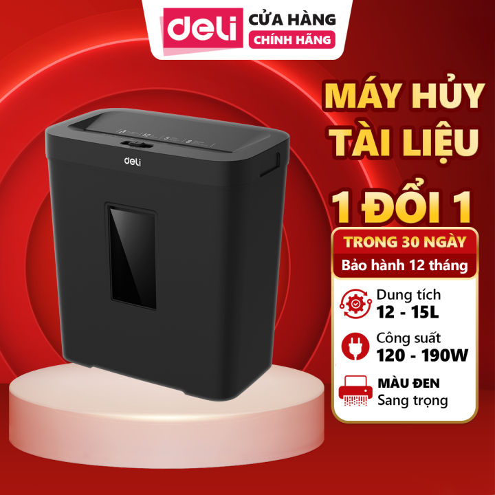 Máy Hủy Tài Liệu Cao Cấp Deli Chính Hãng - Phù Hợp Cho Bảo Mật Giấy Tờ ...