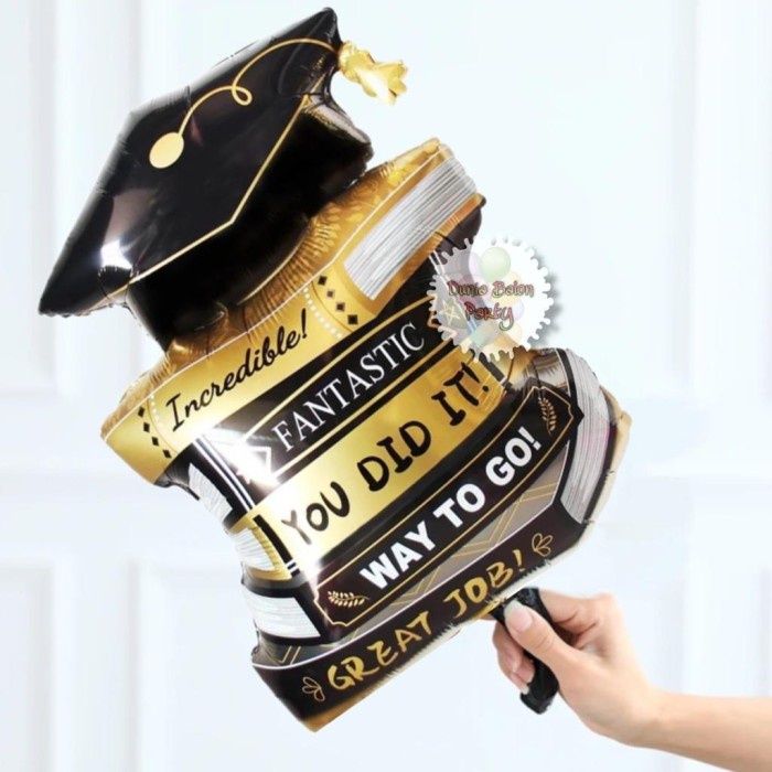 Balon Foil Buku Graduation / Balon Sarjana Toga Buku You Did It ...