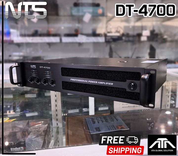 เพาเวอร์แอมป์ NTS DT-4700 DT 4700 POWER AMPLIFIER 4 CH x 700W. 4 แชลแนล CLASS-D Switching 2U ...