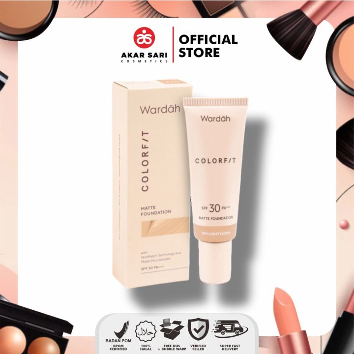 WARDAH COLORFIT MATTE FOUNDATION - 25 ml | Lazada Indonesia