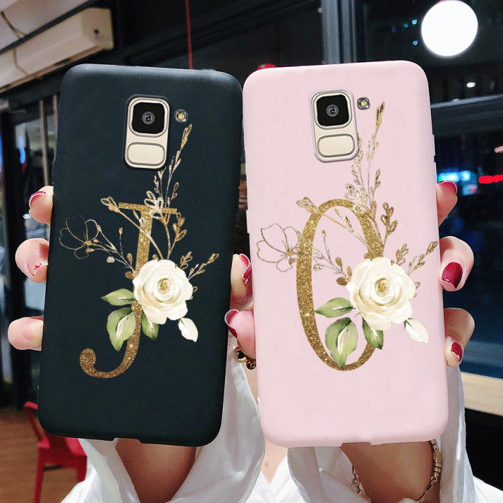 Silicone Case For Samsung Galaxy J6 2018 J600 Phone Case Cute Letters ...