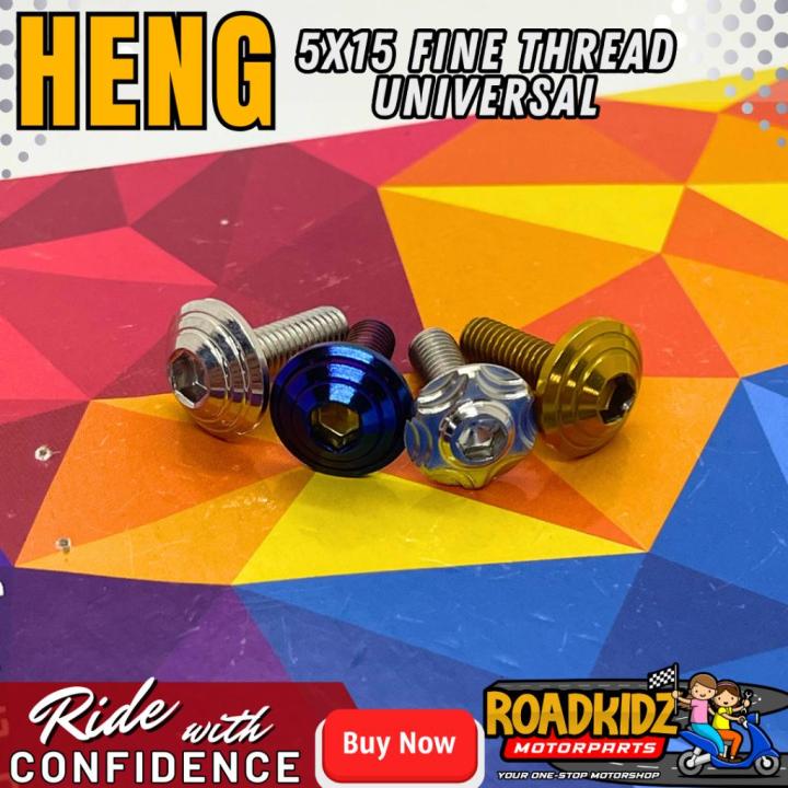 HENG M5X15 FINE THREAD BOLT/SENSOR BOLT NMAX/AEROX UNIVERSAL | Lazada PH